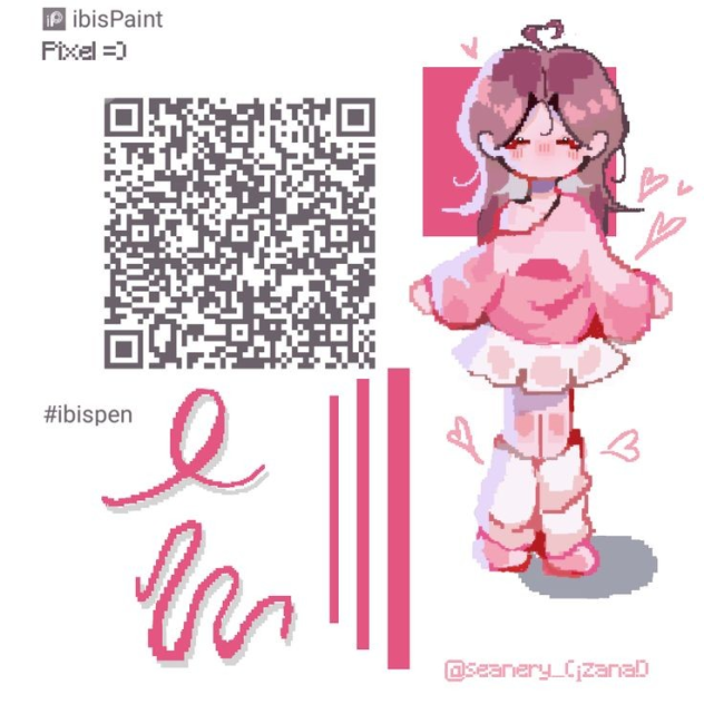 pixel code - ibisPaint