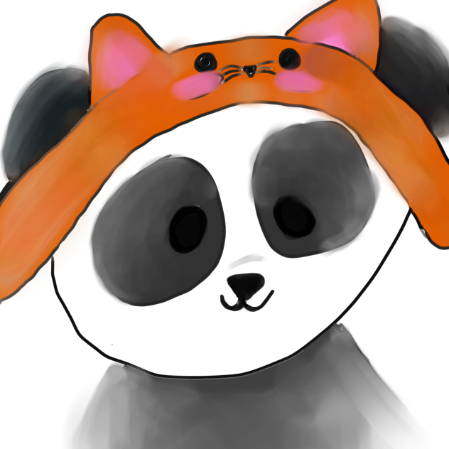Panda fox hat - ibisPaint