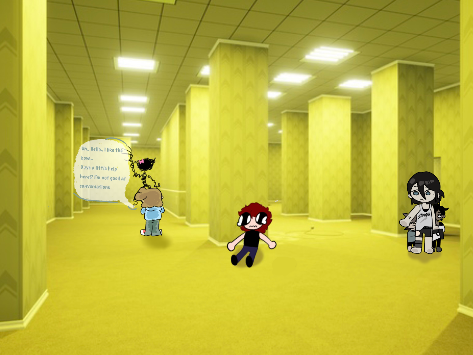 ☙Backrooms collab - ibisPaint