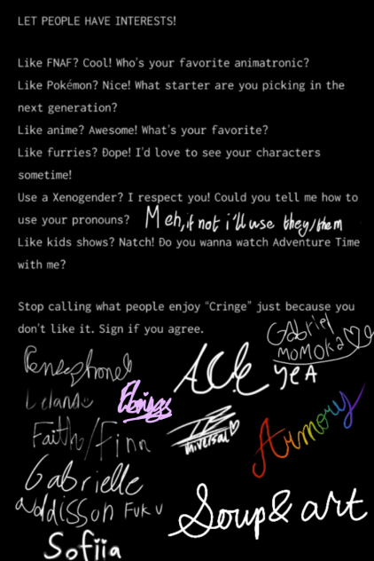 Feel free to sign and keep it going! - ibisPaint