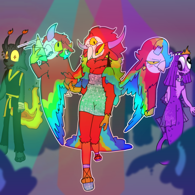 👩‍👧‍👧🐥🦄 - ibisPaint