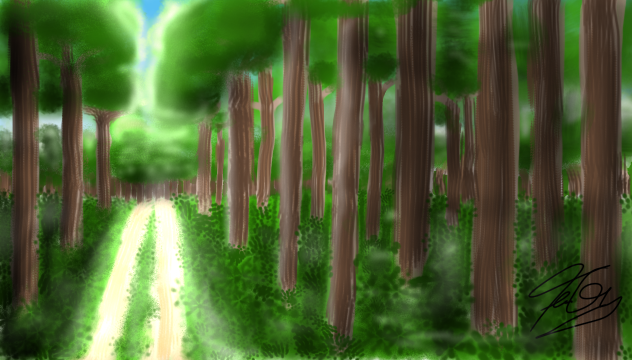 Forest Road - ibisPaint
