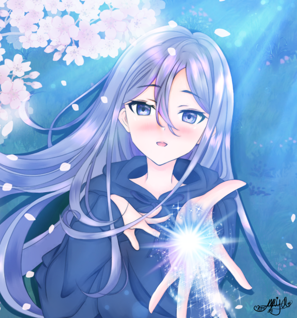 💫Sparkly Anime Moonlight - ibisPaint