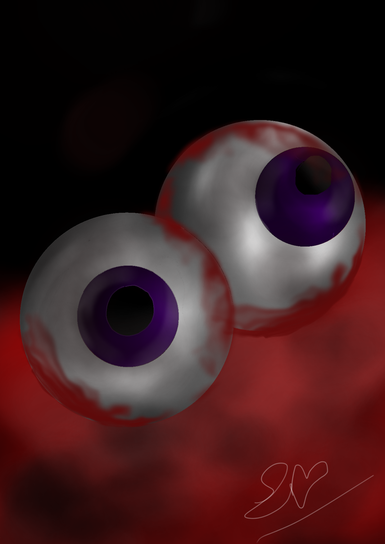 bloody eyeball - ibisPaint