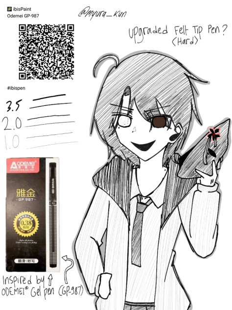 ODEMEI Gel Pen - ibisPaint