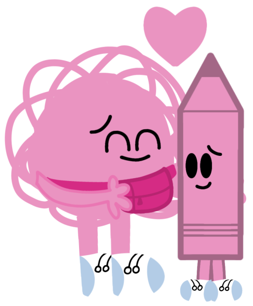 Mr. Doodle and Mr. Pencil Hug - ibisPaint
