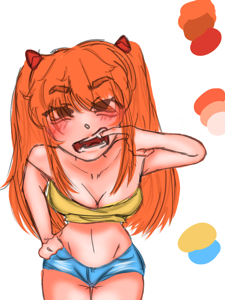 Asuka from Evangelion neon genesis - ibisPaint