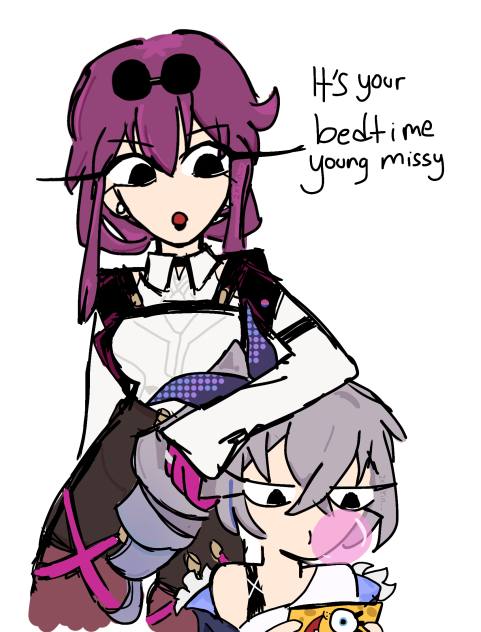 Kafka and silver wolf - ibisPaint