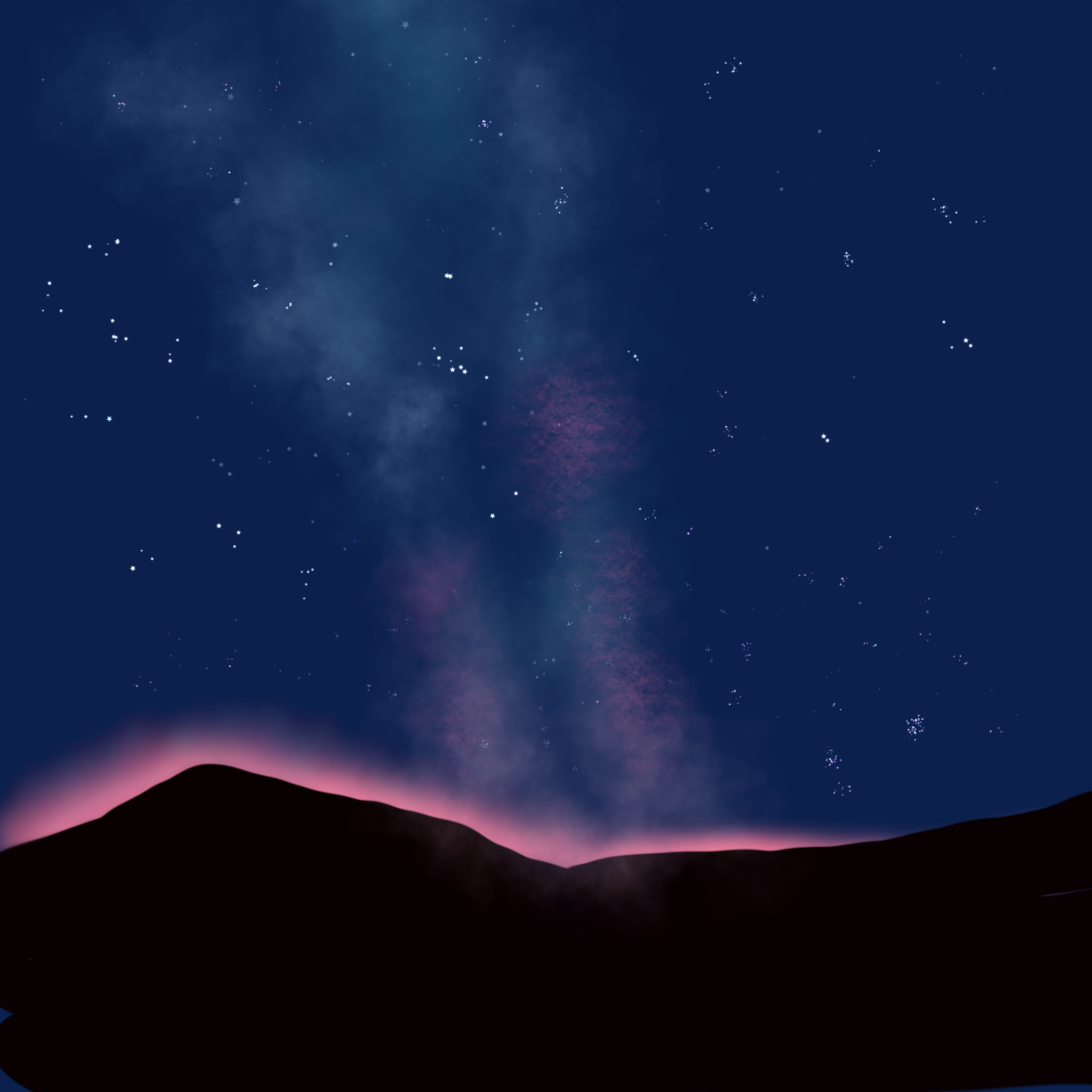 Starry Night Sky - ibisPaint