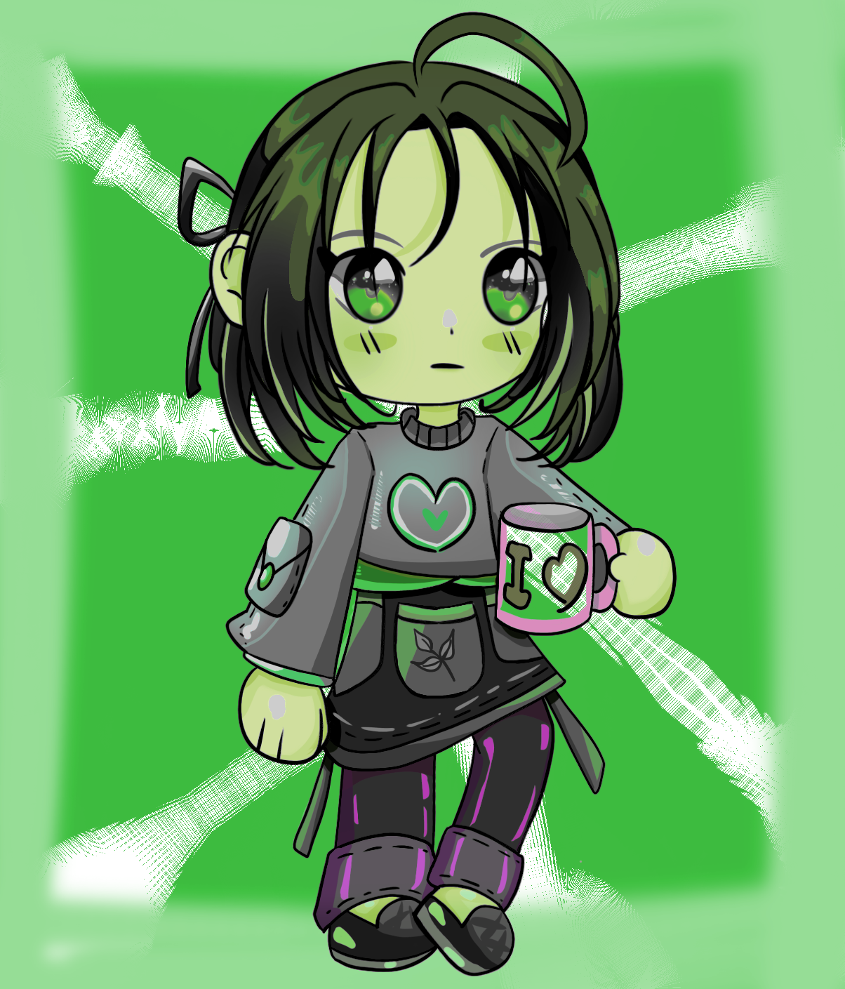 Filtering my OC as a zombie - ibisPaint