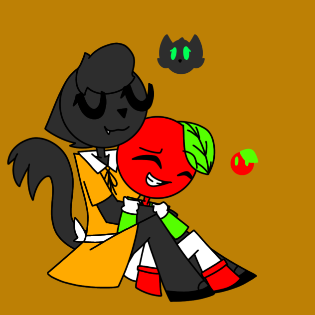 Jenny hugging Andy - ibisPaint