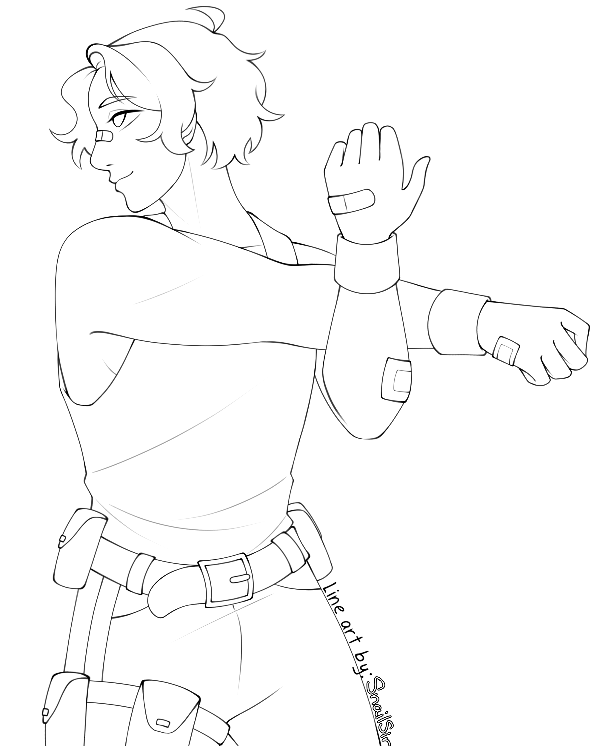 Stretch Lineart - ibisPaint