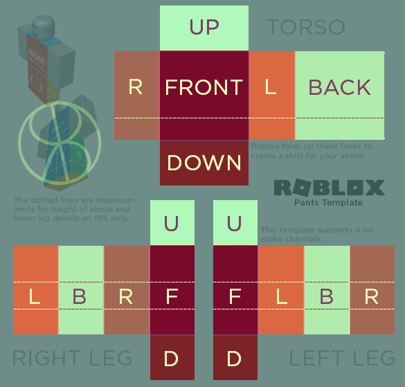 Classic Clothing Template - Roblox - ibisPaint