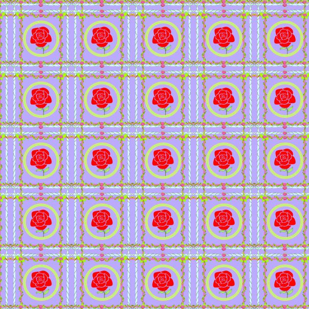 rose - pattern - ibisPaint