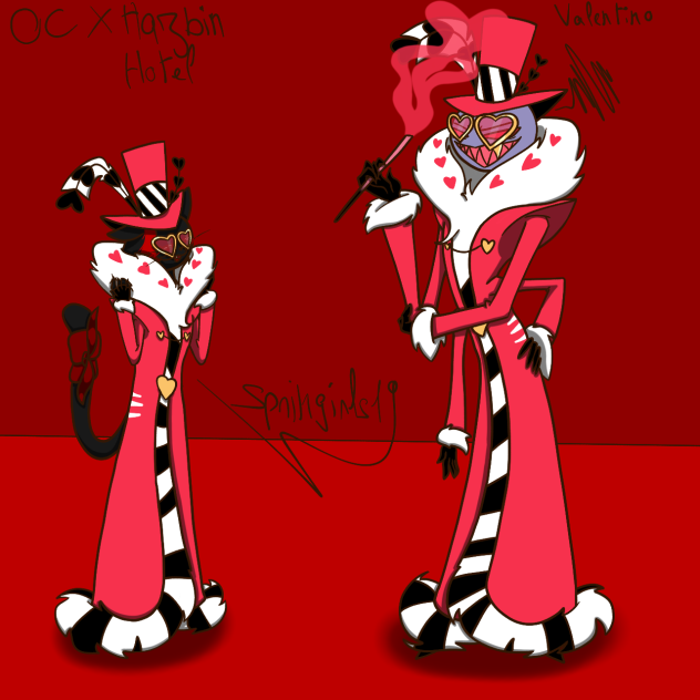 oc x hazbin hotel (valentino) - ibisPaint