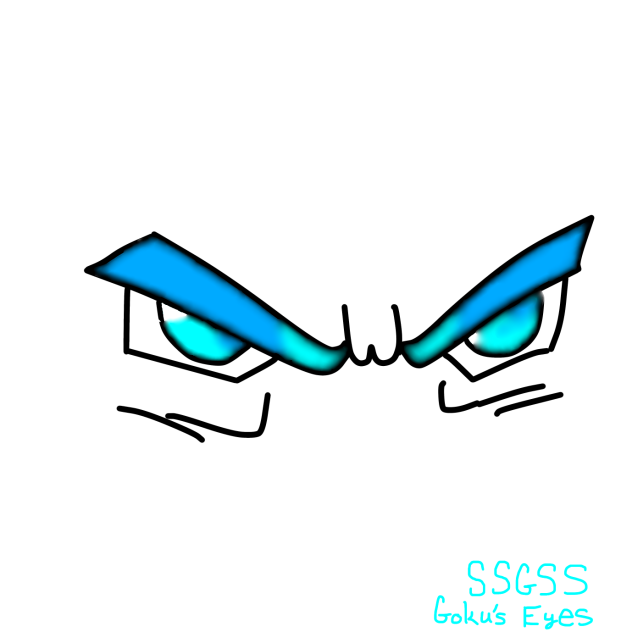Ssgss Goku’s Eyes - ibisPaint