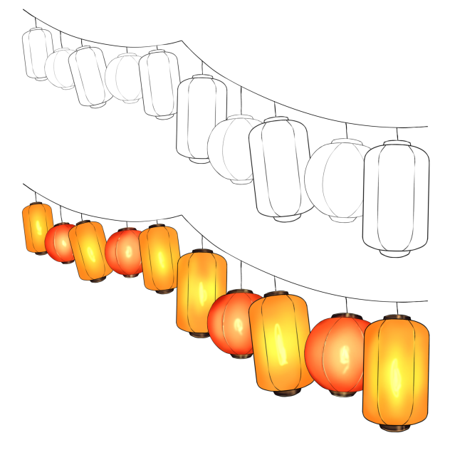 festival lantern 3 - ibisPaint
