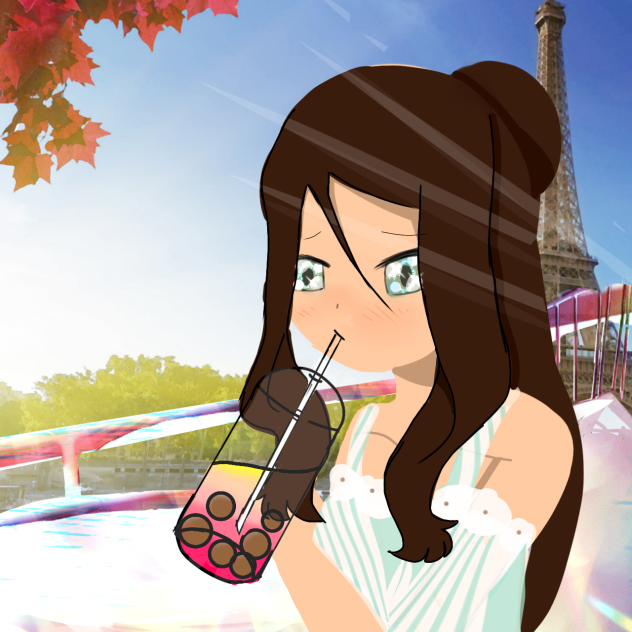 fille buble tea - ibisPaint