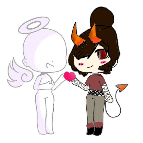 Devil and Angel Colab - ibisPaint