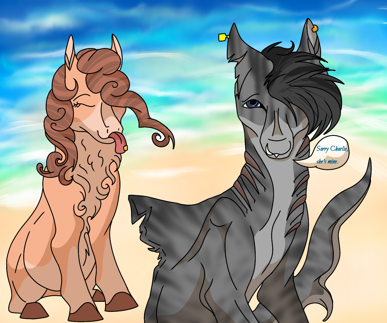 Sorry Charlie, she's mine. - ibisPaint