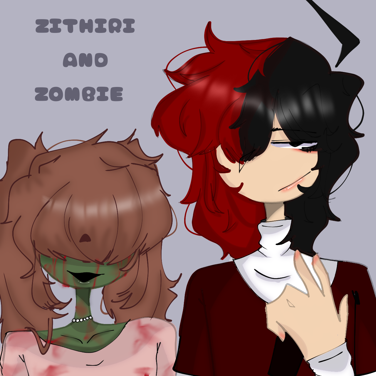 ZITHIRI AND ZOMBIE - ibisPaint