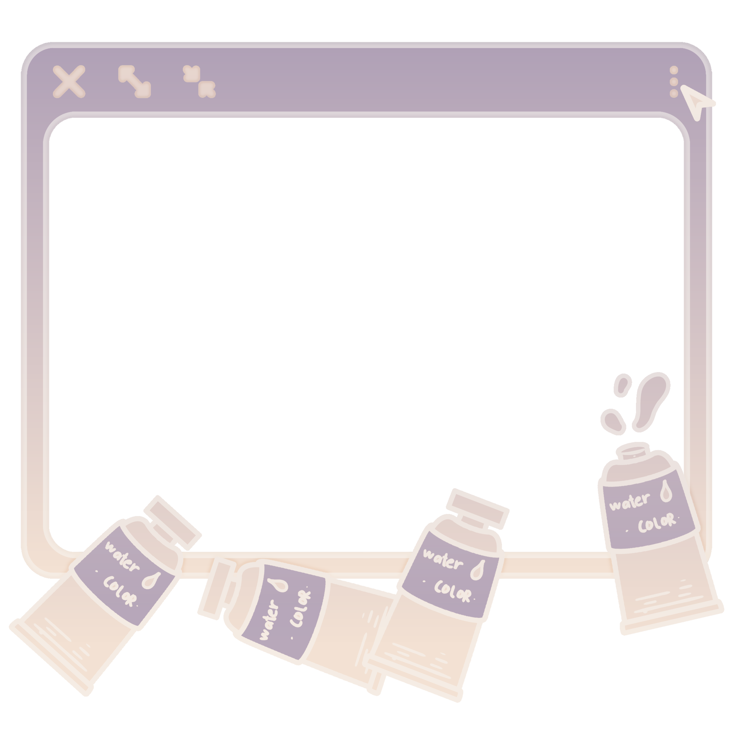 Watercolor Window Reference Frame - ibisPaint