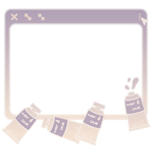 Watercolor Window Reference Frame - ibisPaint