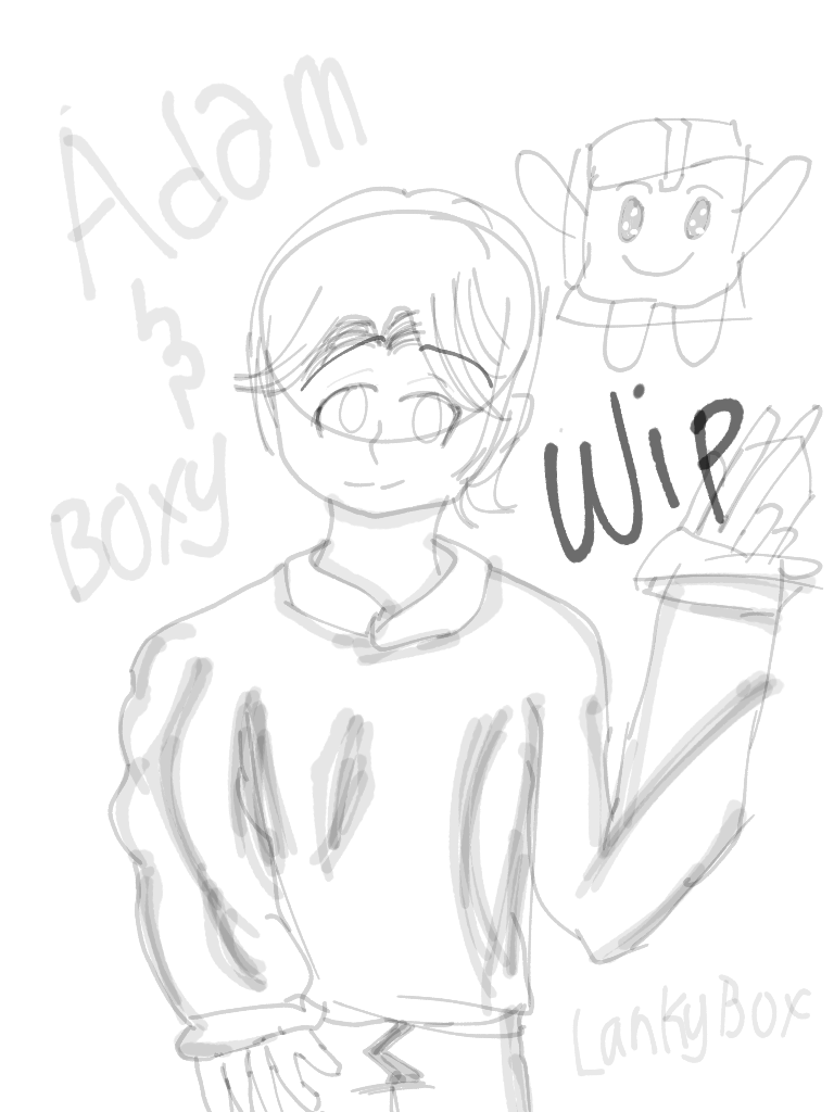 Fan art for Adam and boxy from lanky box - ibisPaint
