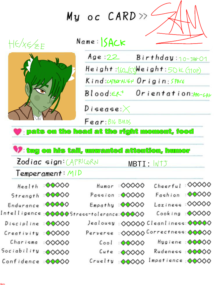 isack's card - ibisPaint