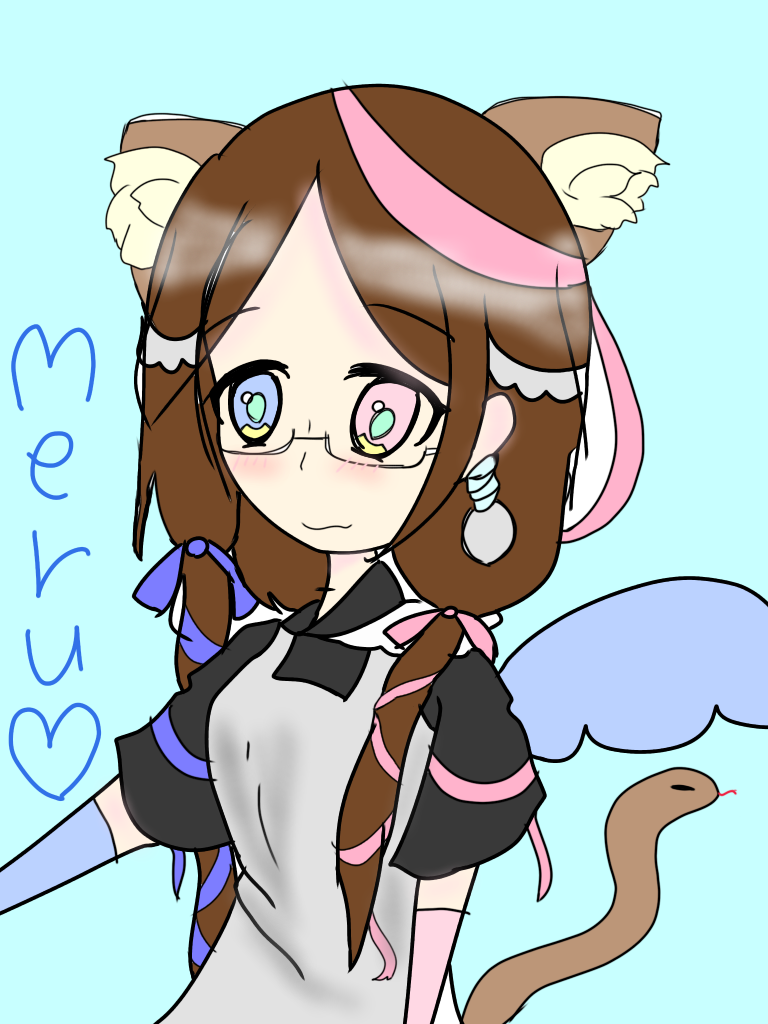 Switchのフレンドのmeruさんをアレンジして描いてみた - ibisPaint