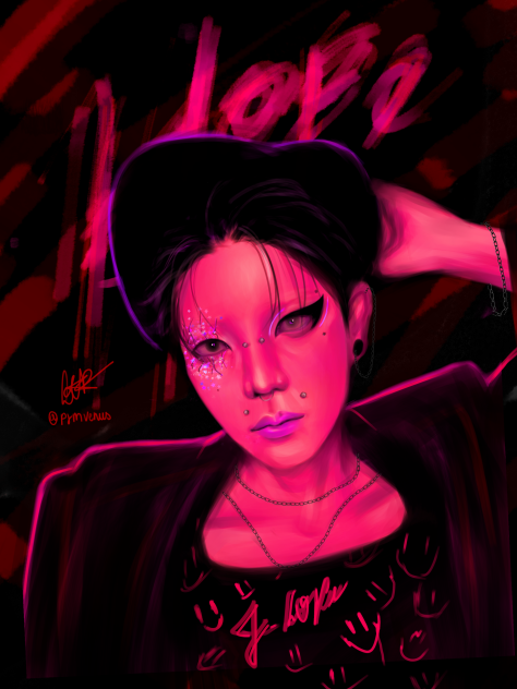 neon club kid hoseok 🤟🏽 - ibisPaint