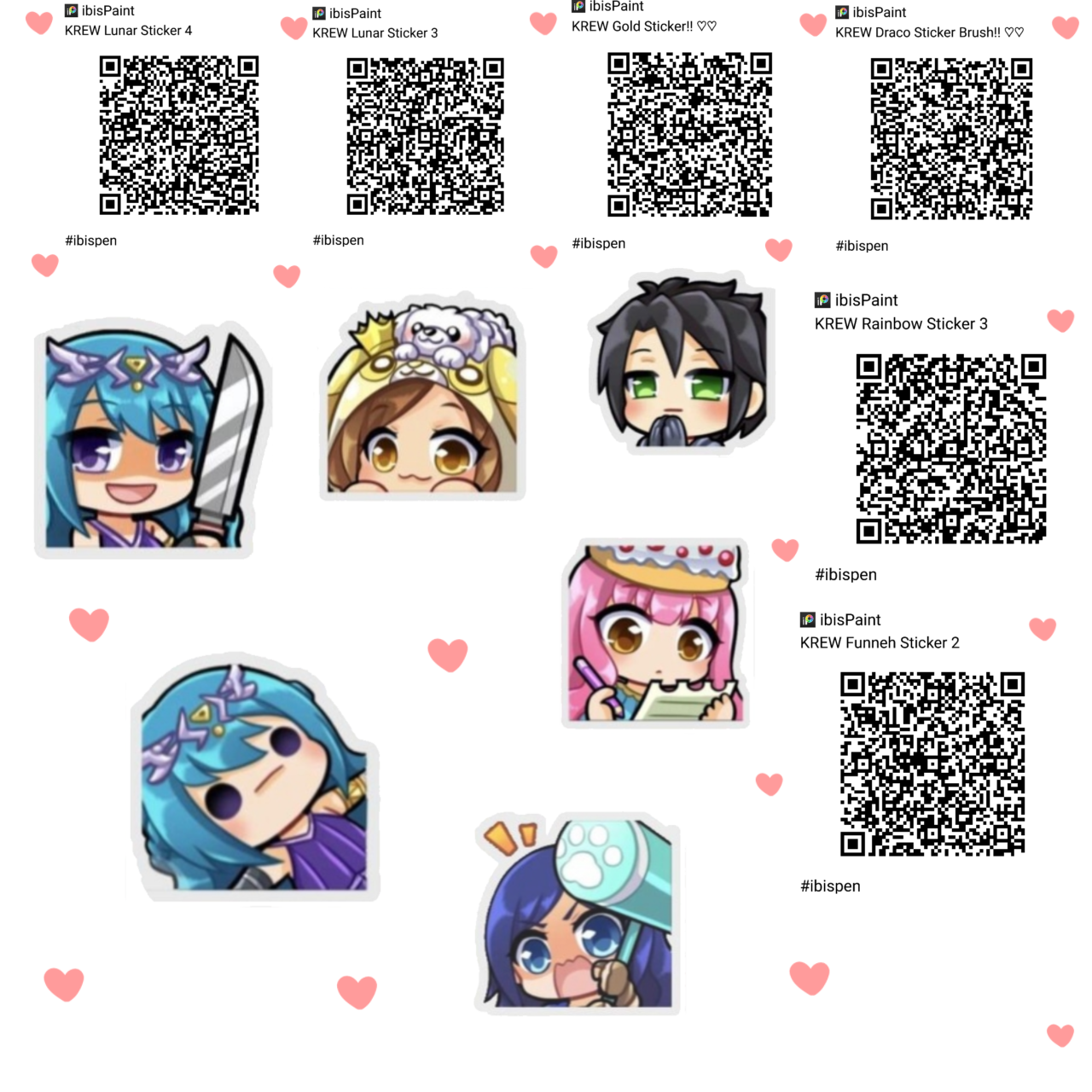 KREW STICKER BRUSHES 2 - ibisPaint