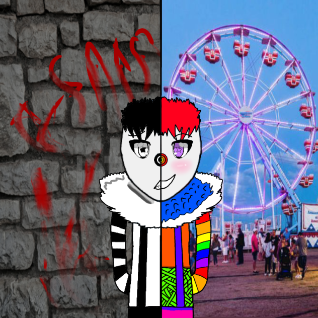 Mr. Rainbow turning into Laughing Jack - ibisPaint
