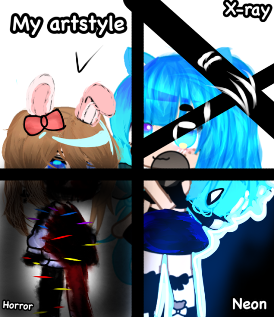 Four artstyle challenge but different - ibisPaint