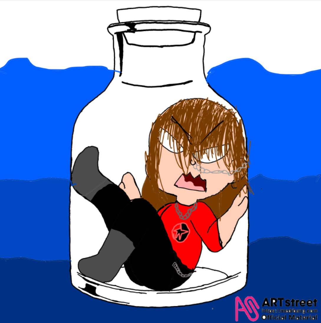 Stuck in a bottle - ibisPaint