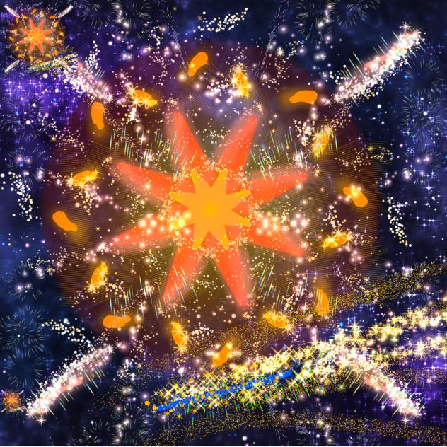 fireworks explosion - ibisPaint