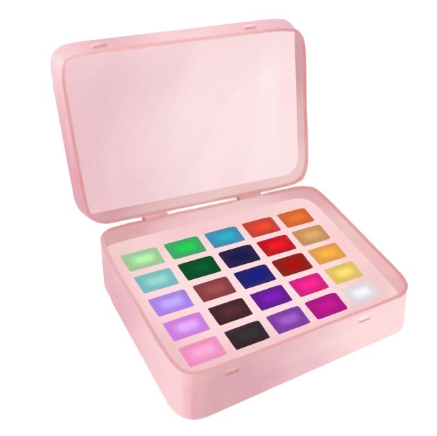 Pink watercolor set - ibisPaint