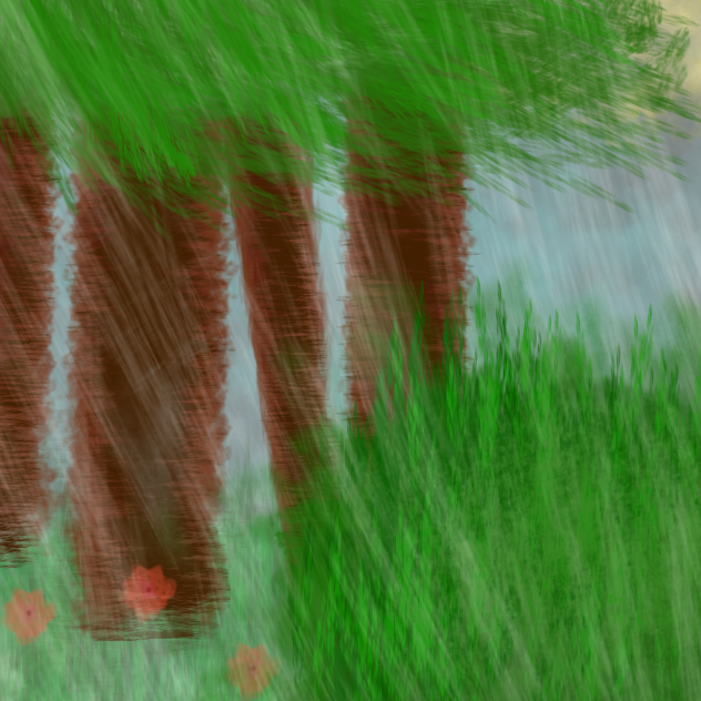 Raining Trees - ibisPaint
