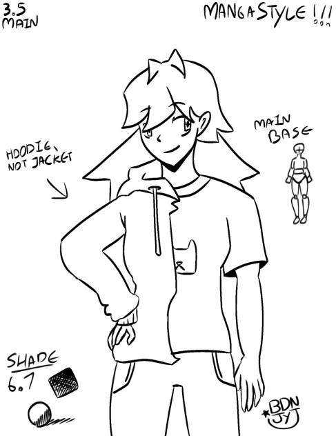 Manga style + small Brontë redesign - ibisPaint