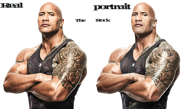 Dwayne the rock johnson - ibisPaint