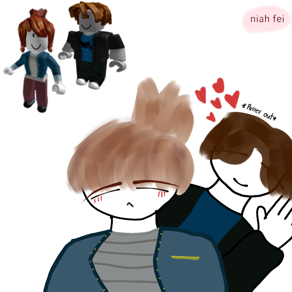 Roblox bacon girl and boy - ibisPaint