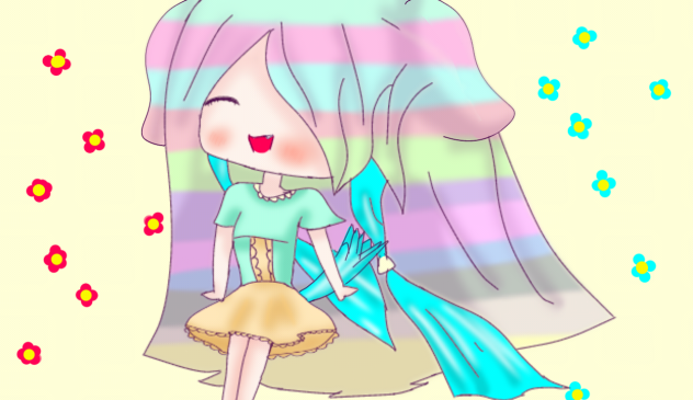 chibi rainbo-chan - ibisPaint