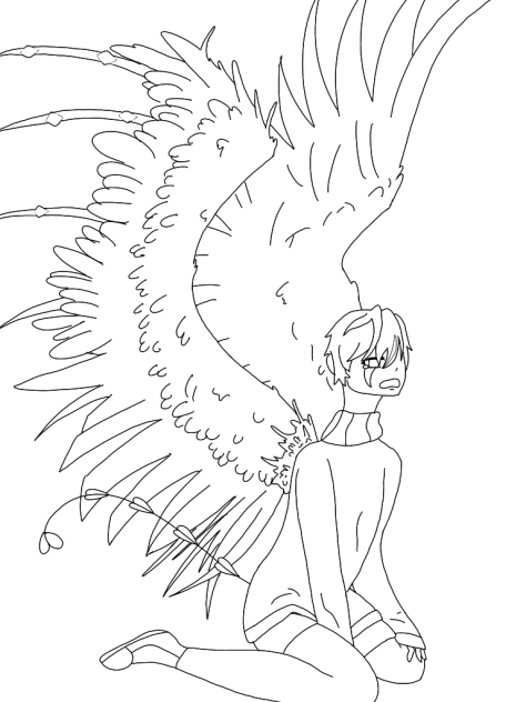 Grim reaper line art - ibisPaint