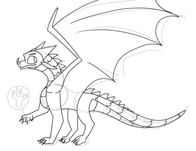 Traditional Dragon Base - ibisPaint