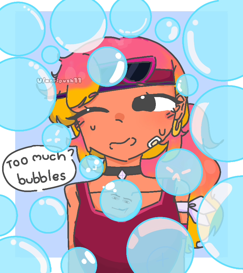 too much Bubbles - ibisPaint