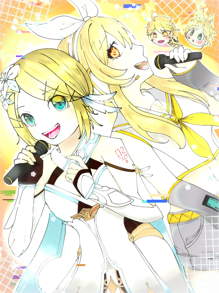 Rin Kagamine and Lumine - ibisPaint