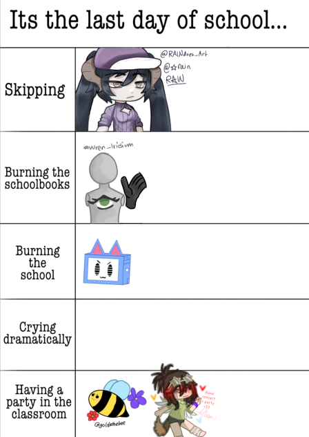 The last day of school (Collab) - ibisPaint