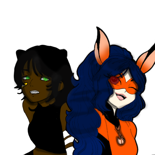 meninas cat e rena - ibisPaint