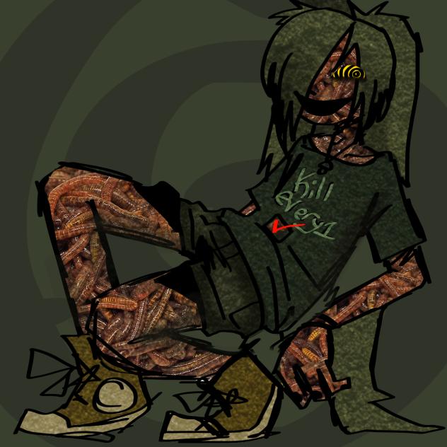 worm girl - ibisPaint