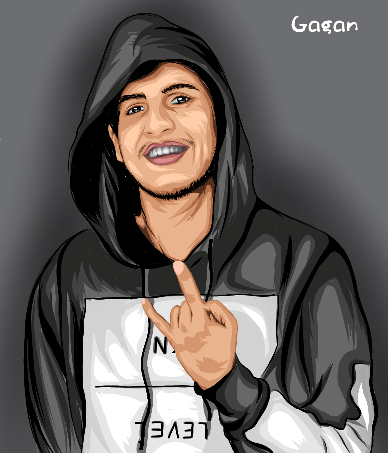 vector art of Triggered insaan - ibisPaint